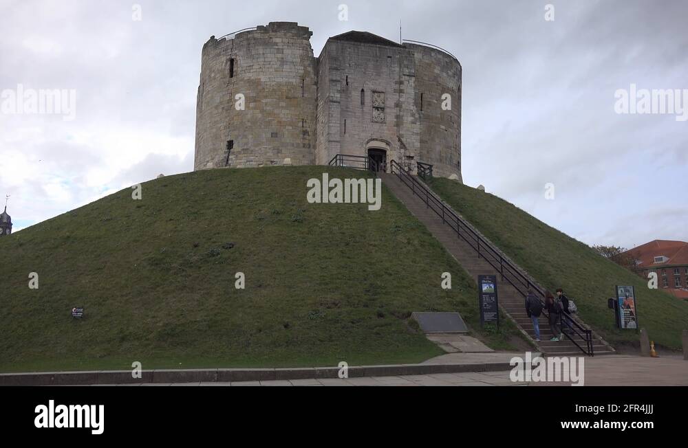 York castle, also known as Clifford's tower medieval Norman defenses ...