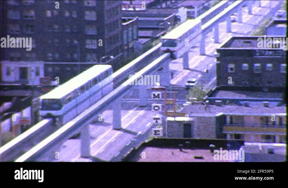 Seattle Monorail Urban Rail Train Mass Transit Vintage Film Home Movie ...