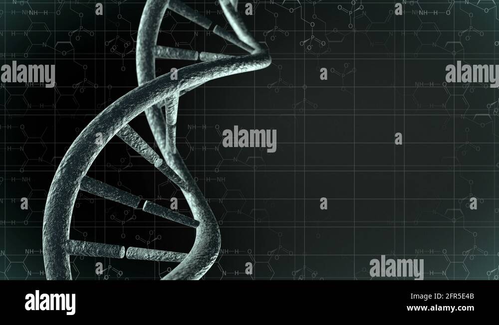 Animation of genetic DNA with science background. Loop-able Stock Video ...