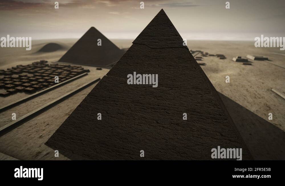 Giza platform Egypt animation in 3D Stock Video Footage - Alamy