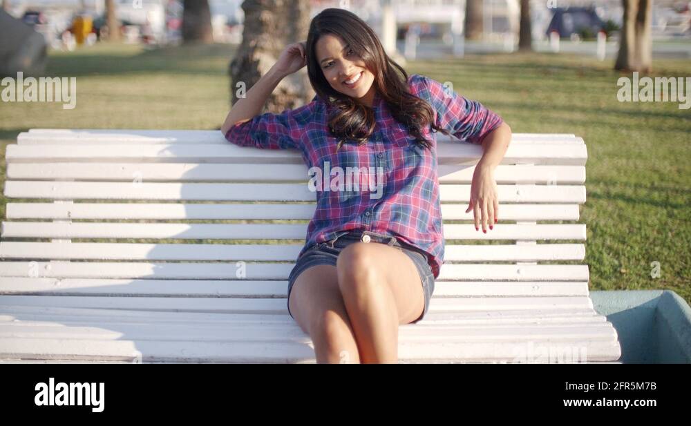 Girl in bench Stock Videos & Footage - HD and 4K Video Clips - Alamy