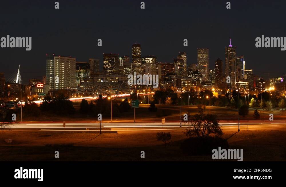 Denver skyline at night Stock Videos & Footage - HD and 4K Video Clips ...