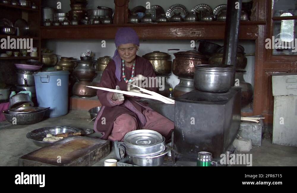 Traditional old woman making bread Stock Videos & Footage - HD and 4K ...