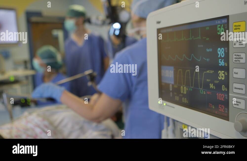 Larynx surgery in operating theatre Stock Video Footage - Alamy