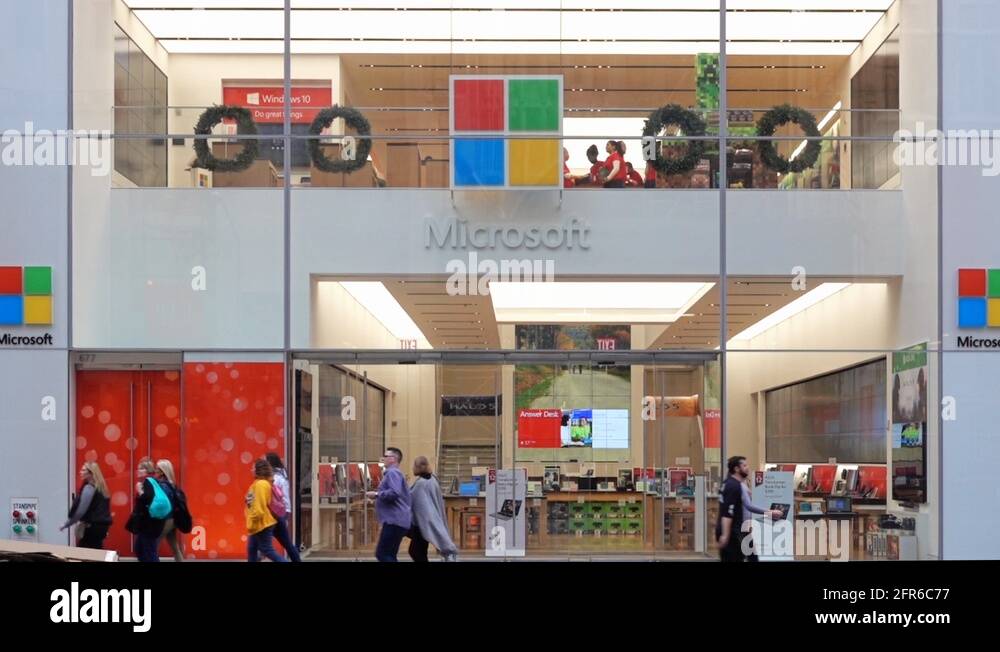 Microsoft storefront Stock Videos & Footage - HD and 4K Video Clips - Alamy
