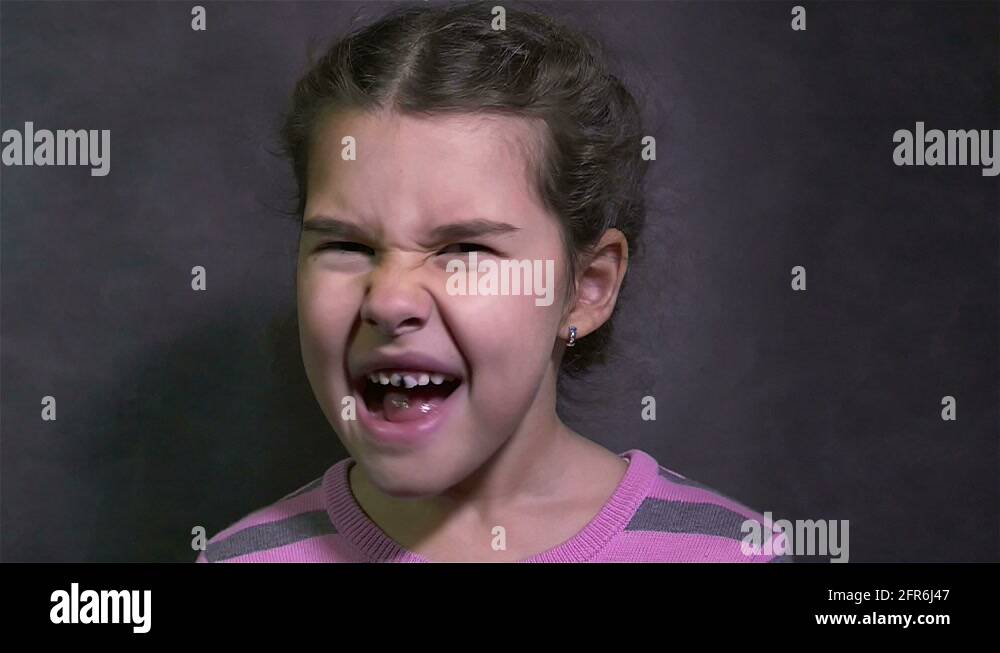 girl conflict screaming quarrel angry teen waving his arms Stock Video ...