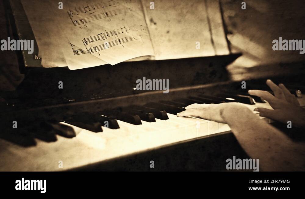 Vintage piano music notes Stock Videos & Footage - HD and 4K Video ...