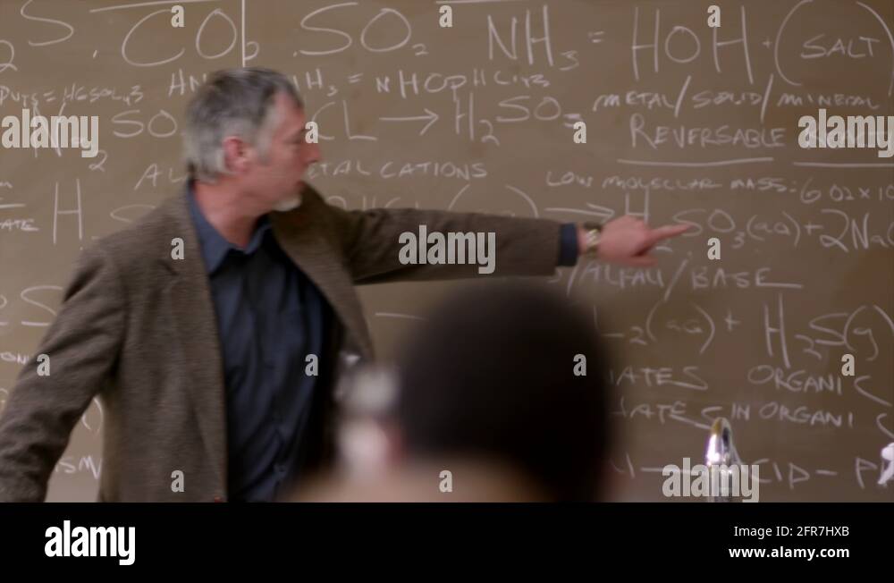 Professor pointing chalkboard Stock Videos & Footage - HD and 4K Video ...
