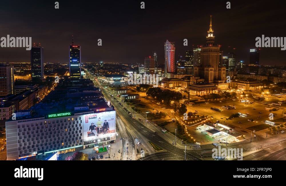 Warsaw skyline night Stock Videos & Footage - HD and 4K Video Clips - Alamy