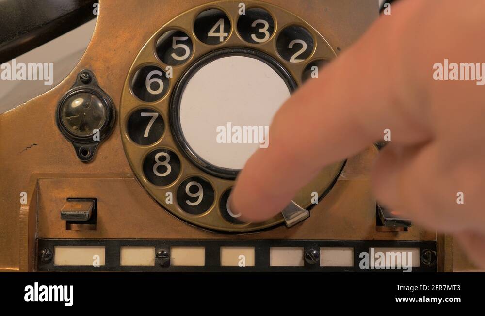 Retro Old Vintage Telephone calling a number 4K Ultra HD Stock Video ...