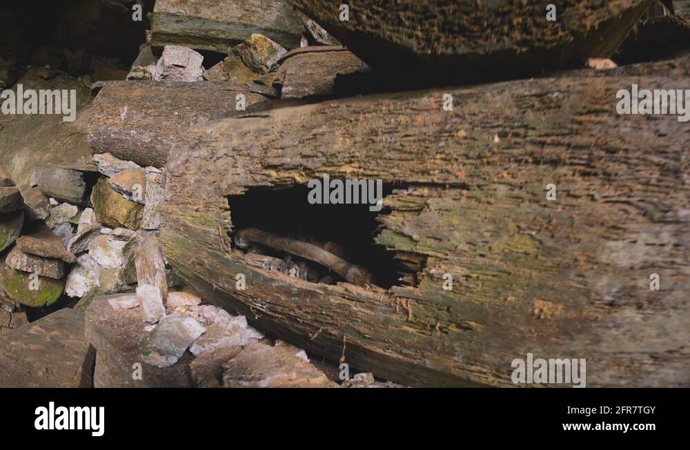 Remains of human body in old coffins of ancient burial site in Lumiang ...