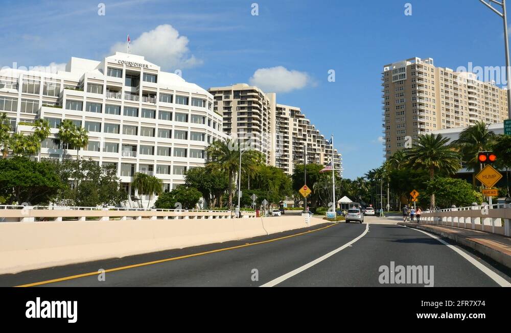 Brickell Key Stock Video Footage - Alamy