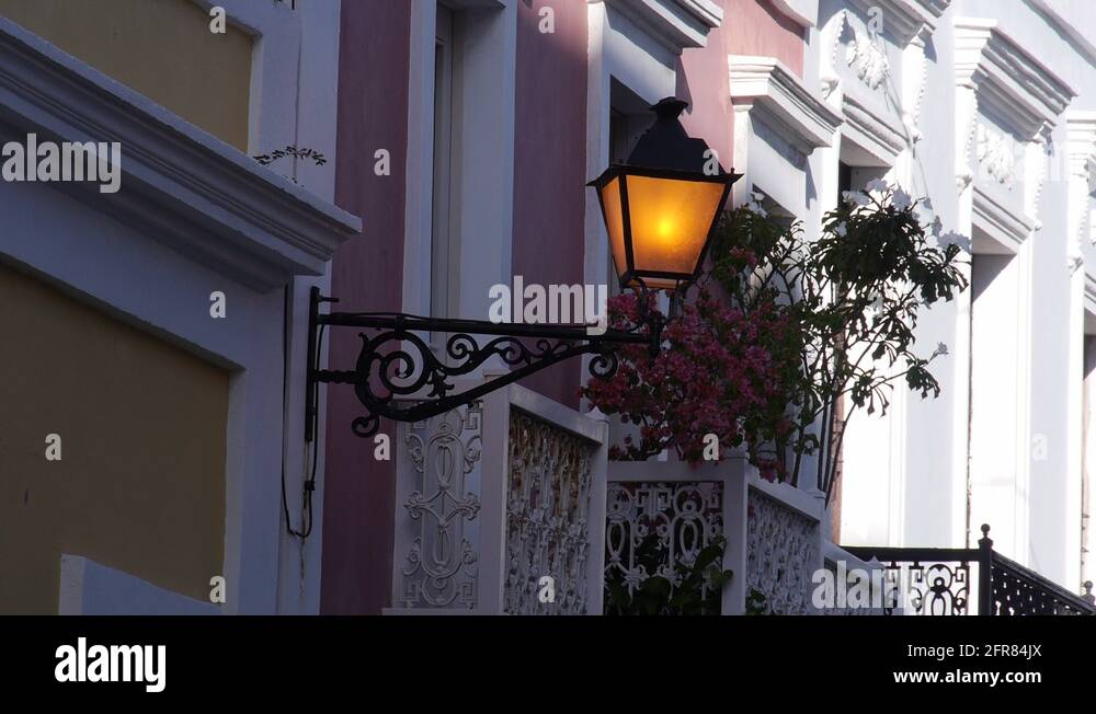 Street light on old house Stock Videos & Footage - HD and 4K Video ...