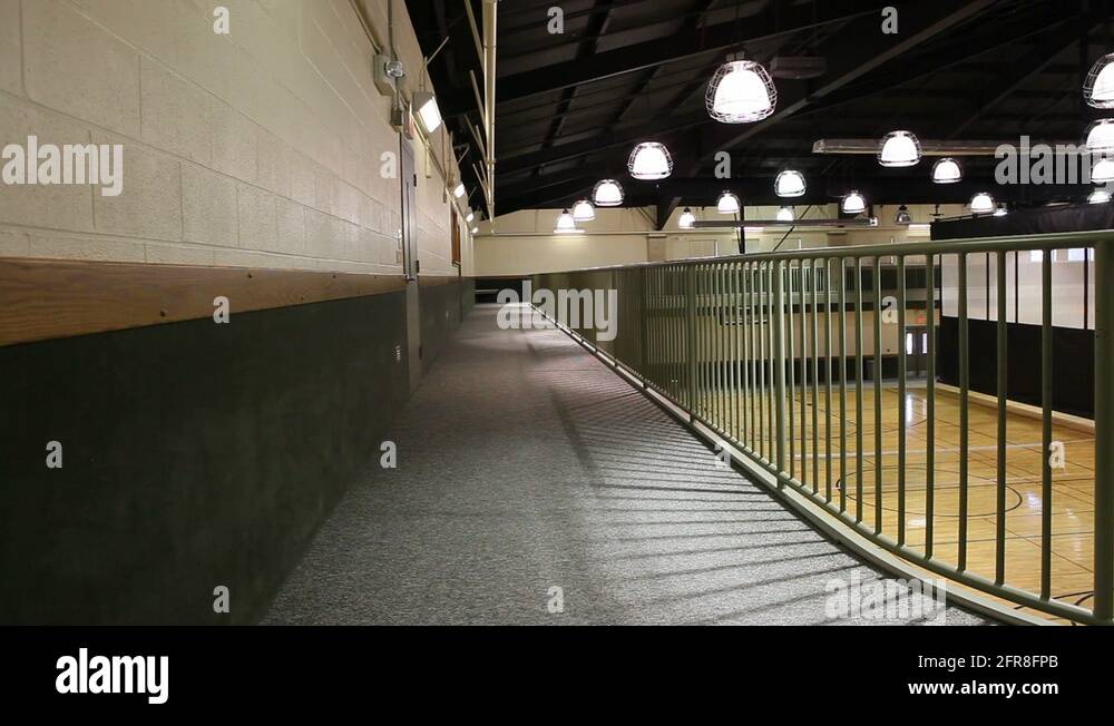 Indoor Walking Track Above Gym Stock Video Footage - Alamy