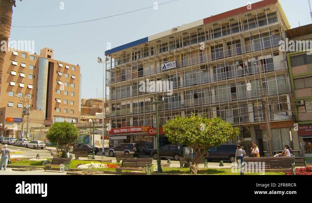 wiring nightmare, wide on building, tight on wires Stock Video Footage ...