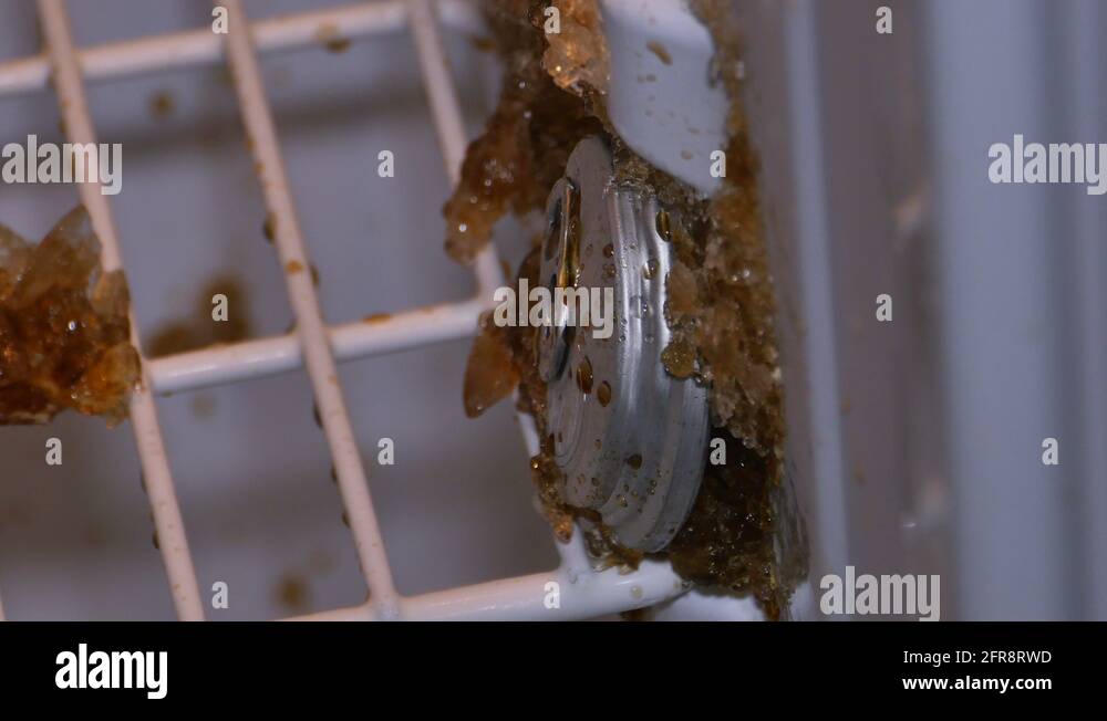 Soda Can Explosion Aftermath in Freezer Close Up, 4K Stock Video ...