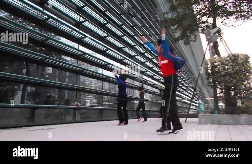 Chinese women dancing Stock Video Footage - Alamy