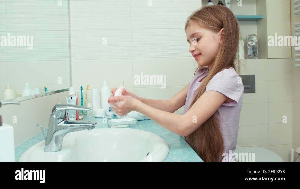 Portrait girl washing hands Stock Videos & Footage - HD and 4K Video ...