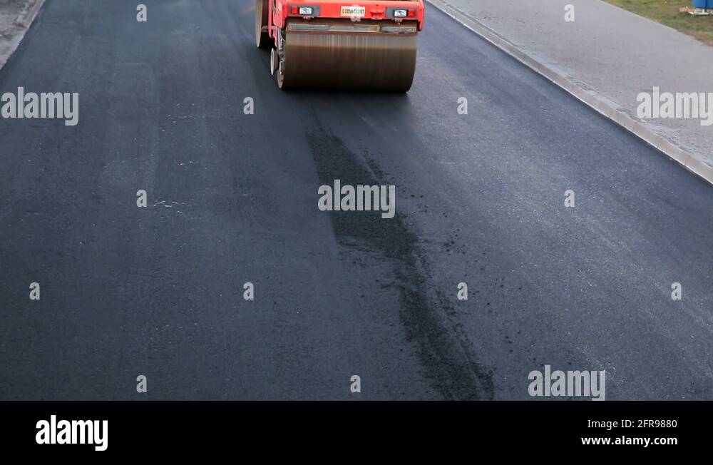 Paving highway with asphalt Stock Videos & Footage - HD and 4K Video ...
