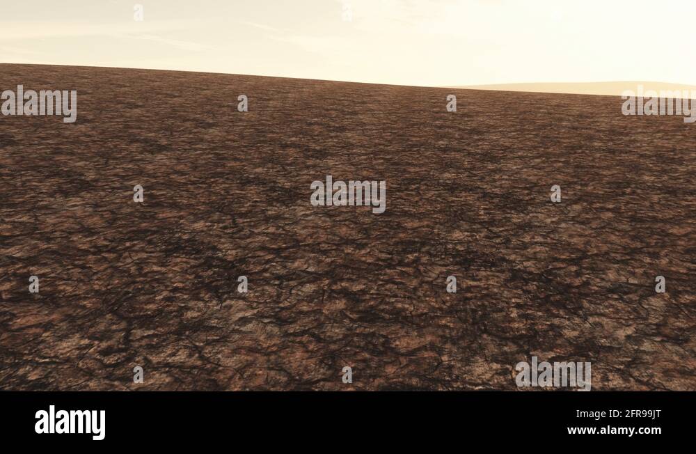 4K Huge Drought Plain Global Warming and Climate Change Aerial 1 Stock ...