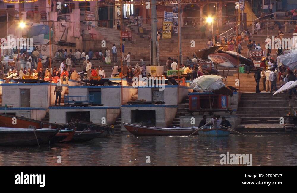 Phuja Ceremony Ghat Stock Video Footage - Alamy