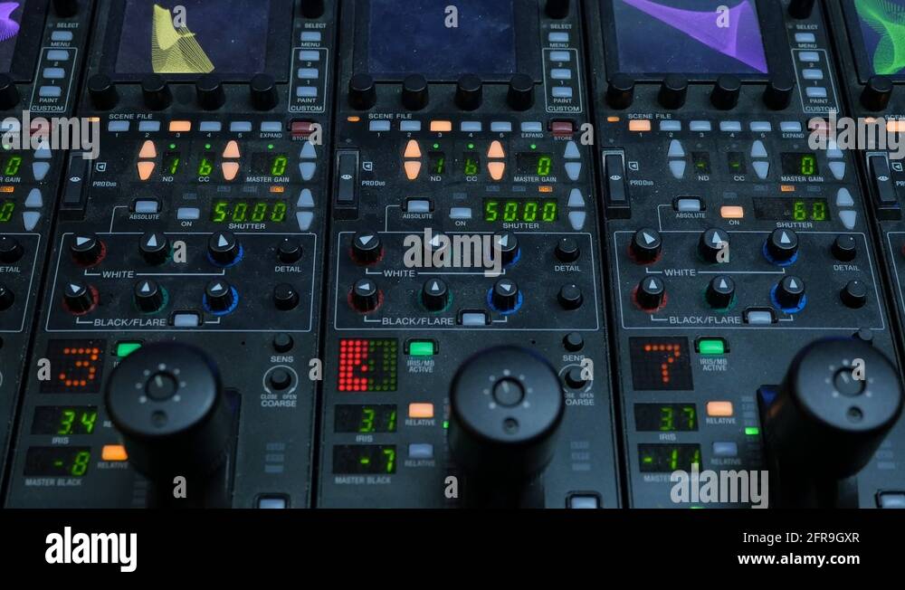 Video color visual mixing control panel, 4K Stock Video Footage - Alamy