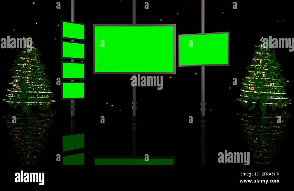 Animated chroma key green set camera angles Stock Video Footage - Alamy