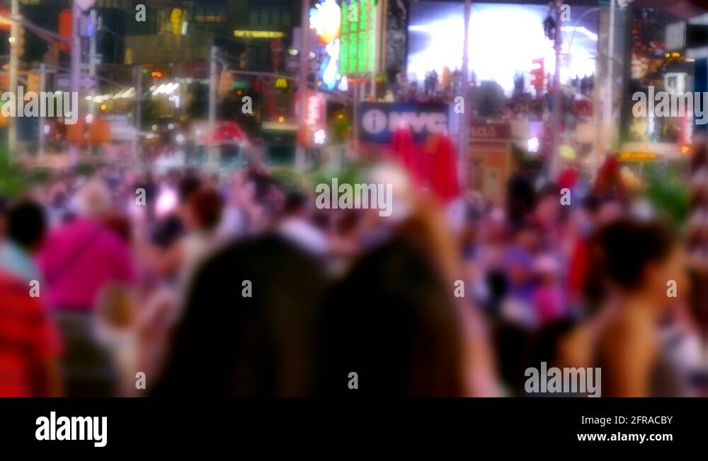 Times square new york crowd blur Stock Videos & Footage - HD and 4K ...