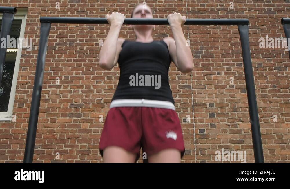Female athlete doing pull ups Stock Videos & Footage - HD and 4K Video ...