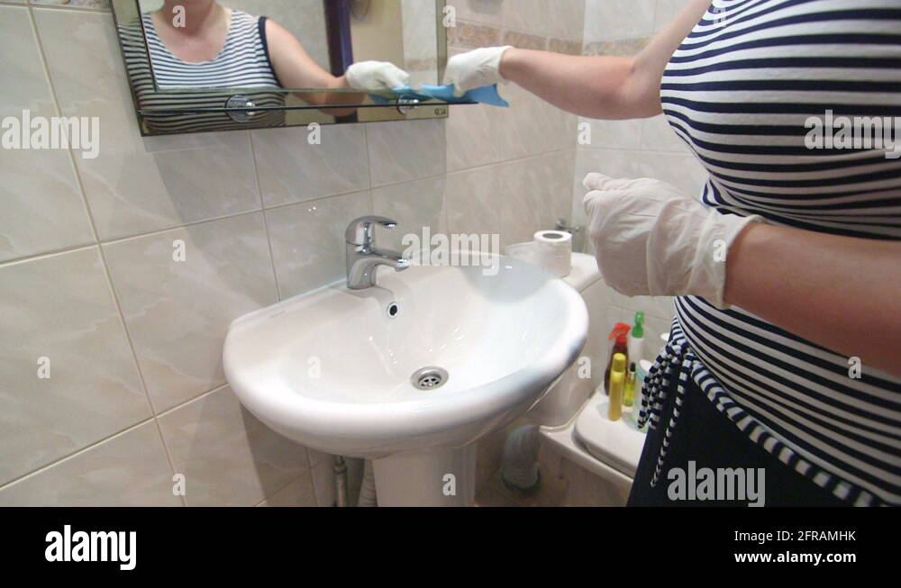 Cleaning bathroom housework Stock Videos & Footage - HD and 4K Video ...