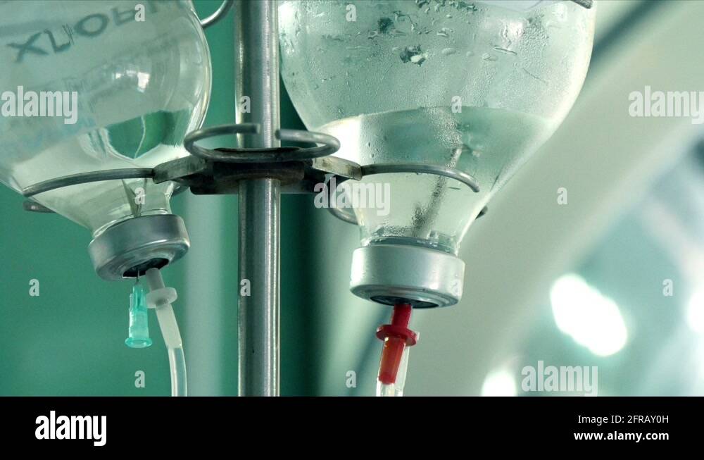 Medical drop counter in a surgical operating room, close-up Stock Video ...