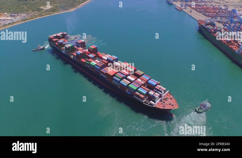 Maneuvering container ship Stock Videos & Footage - HD and 4K Video ...