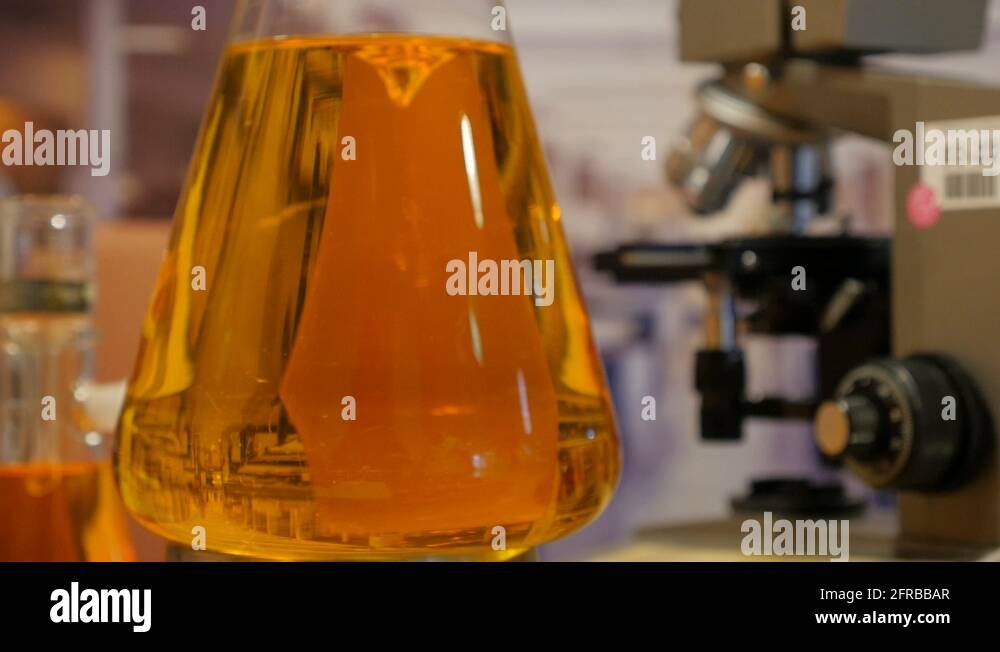 Glass beaker experiment different liquids Stock Videos & Footage - HD ...