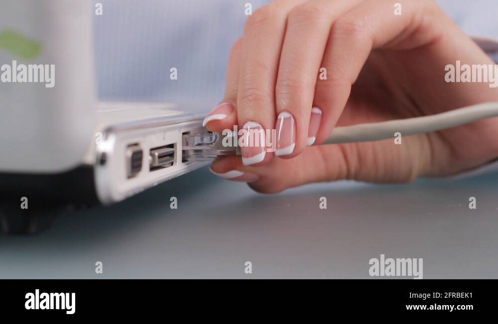 Hand plugging cable Stock Videos & Footage - HD and 4K Video Clips - Alamy