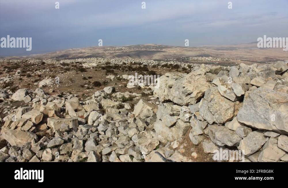 Altar of Joshua on the Mount Ebal in the Samaria, Holy Land, Israel ...