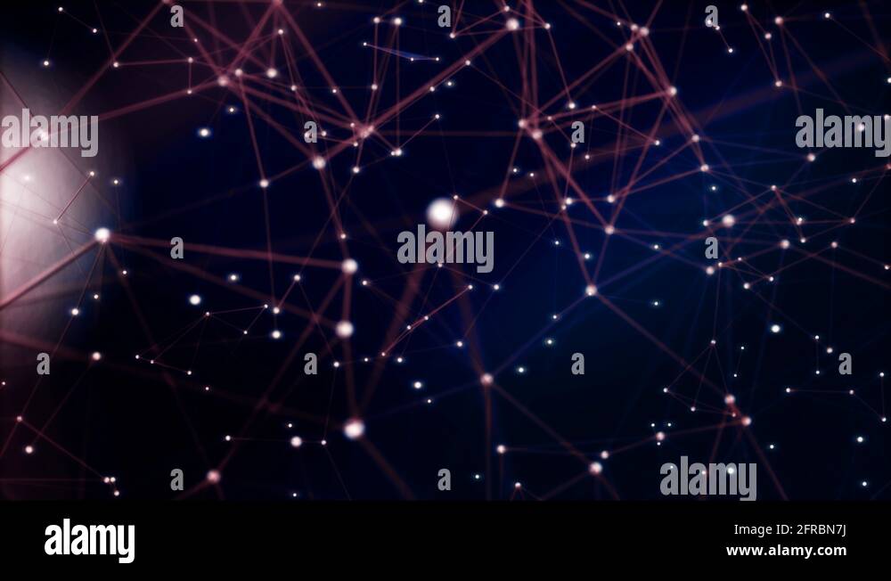 Inside a computer network. Seamless looping animation in 4K Stock Video ...