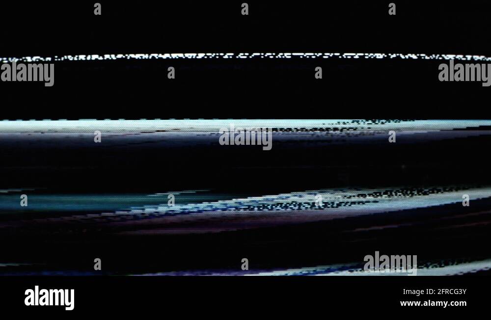 Tv noise pollution distortion flicker Stock Video Footage - Alamy