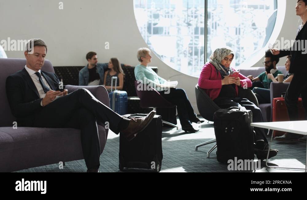 Mature group airport lounge Stock Videos & Footage - HD and 4K Video ...