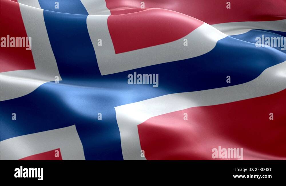 Norway flag loop seamless realistic Stock Videos & Footage - HD and 4K ...