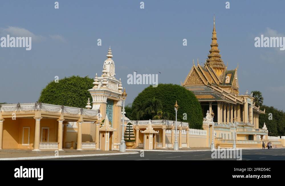 Moonlight pavilion royal palace phnom penh cambodia Stock Videos ...