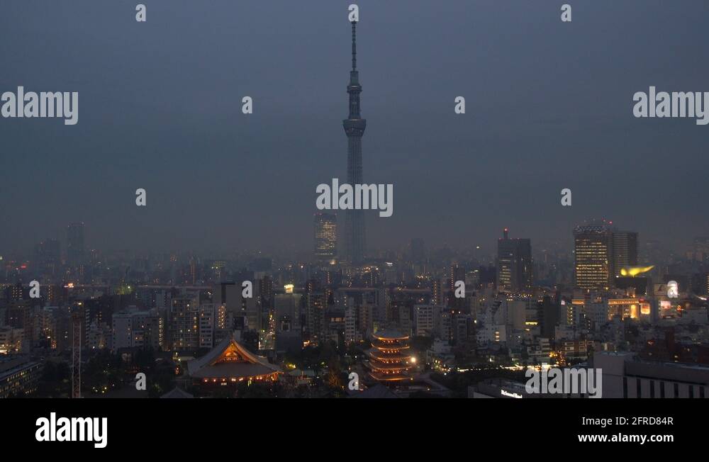 Tokyo Skytree Tower & skyline, Tokyo, Japan Stock Video Footage - Alamy