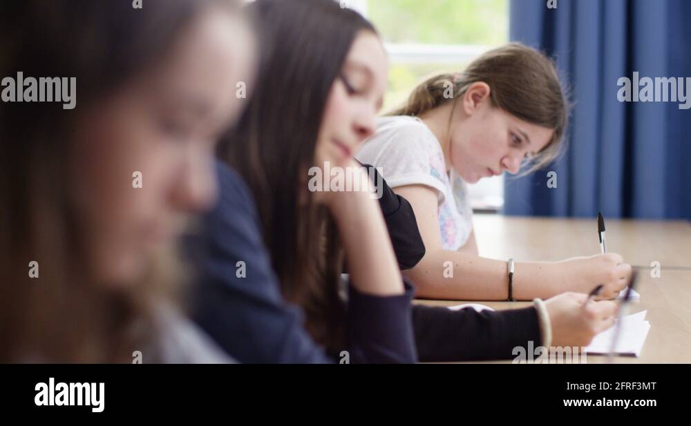 High school student taking exam uniform Stock Videos & Footage - HD and ...