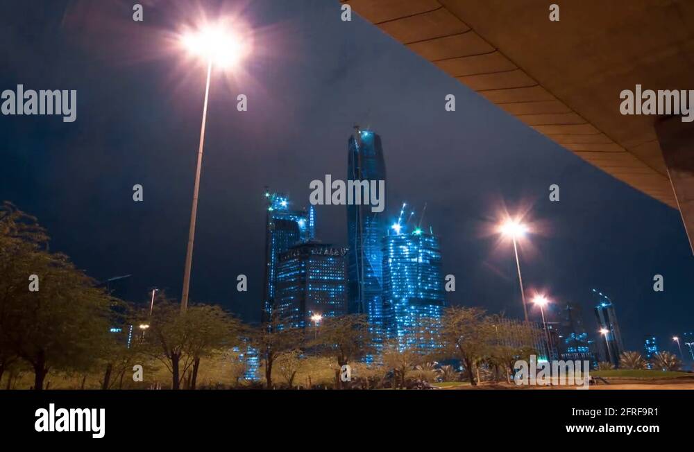 Riyadh King abdullah economic city - Saudi Arabia Timelapse Stock Video ...
