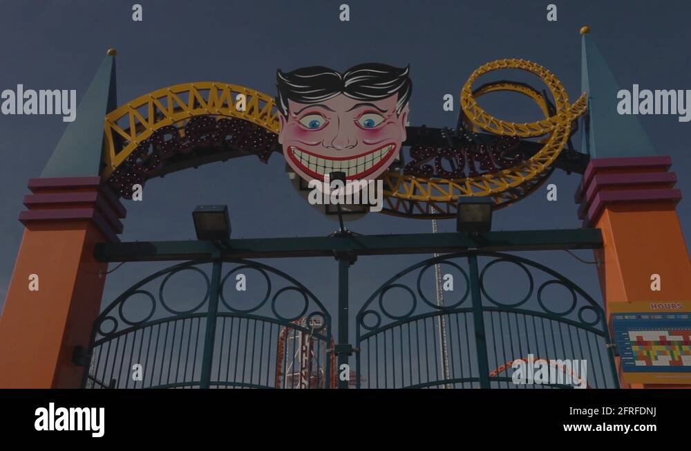 New york new york coney island amusement park Stock Videos & Footage ...