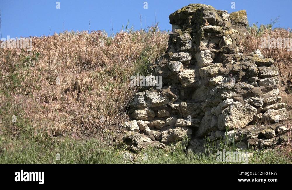 Destroyed ancient architectural structure, the past millennium ...