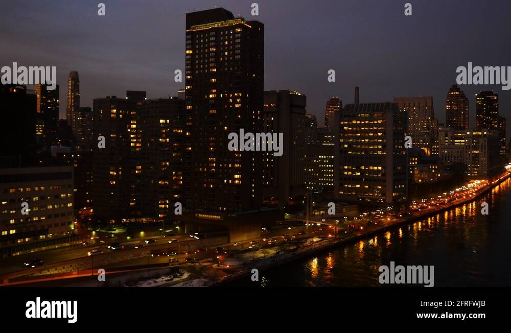 illuminated skyline at night. city metropolis background Stock Video ...