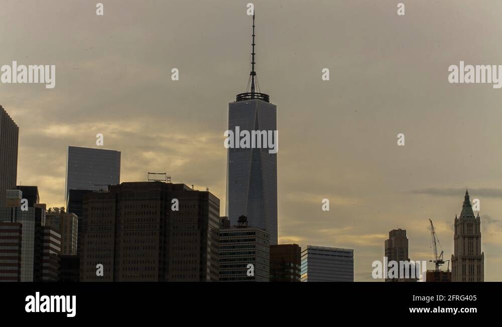 One world trade center and downtown manhattan Stock Videos & Footage ...