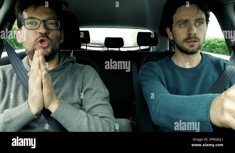 Angry men fighting in car driving 4K Stock Video Footage - Alamy