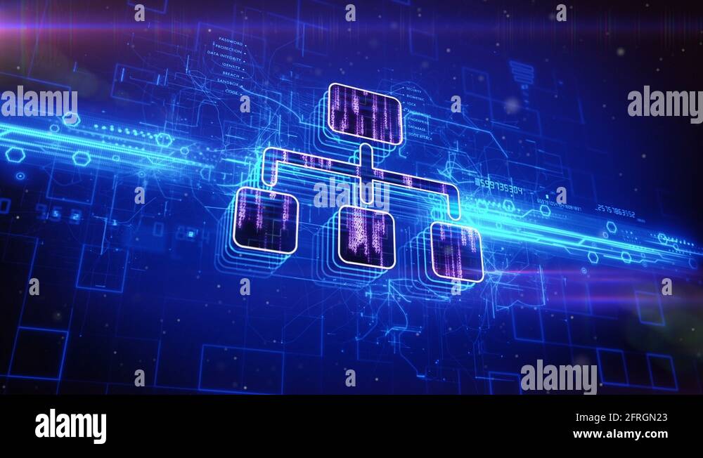 Diagram icon on abstract blue background Stock Video Footage - Alamy