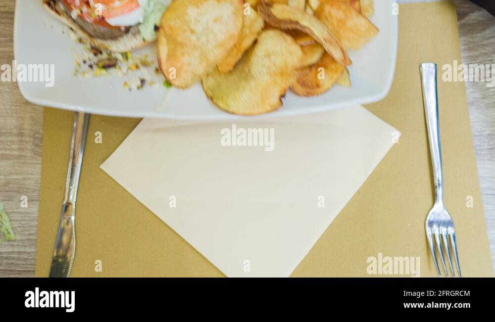 Burger chips lunch Stock Videos & Footage - HD and 4K Video Clips - Alamy